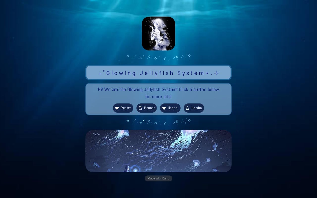 Jellyfish System carrd
